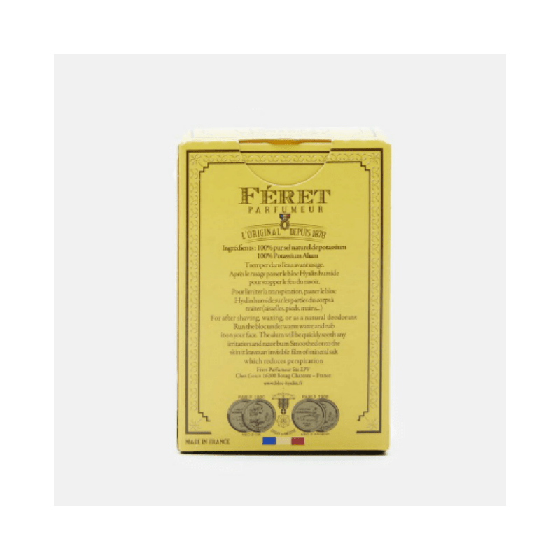 Bloc Hyalin Féret Parfumeur - Pierre d'Alun 100 % naturelle et Made in ...