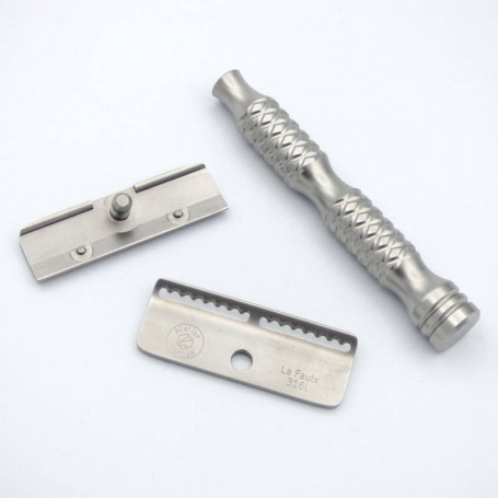 Rasoir de Sûreté à Simple Tranchant Atelier Durdan "La Faux" en Inox ...