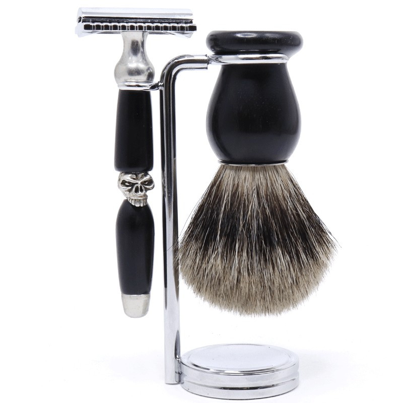 Gentleman Barbier I Set de Rasage Sûreté Collection Skull