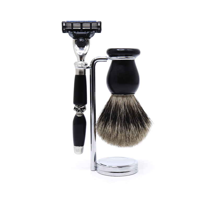 Gentleman Barbier I Set de Rasage Mach3 Collection Skull
