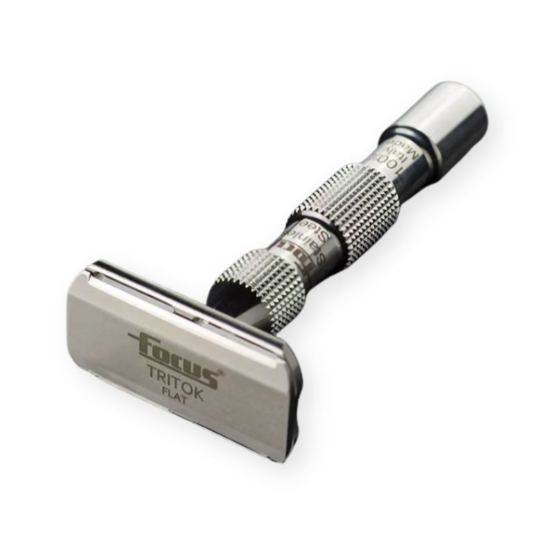 Rasoir de Sûreté TRITOK "Flat" R61 en Inox - Focus