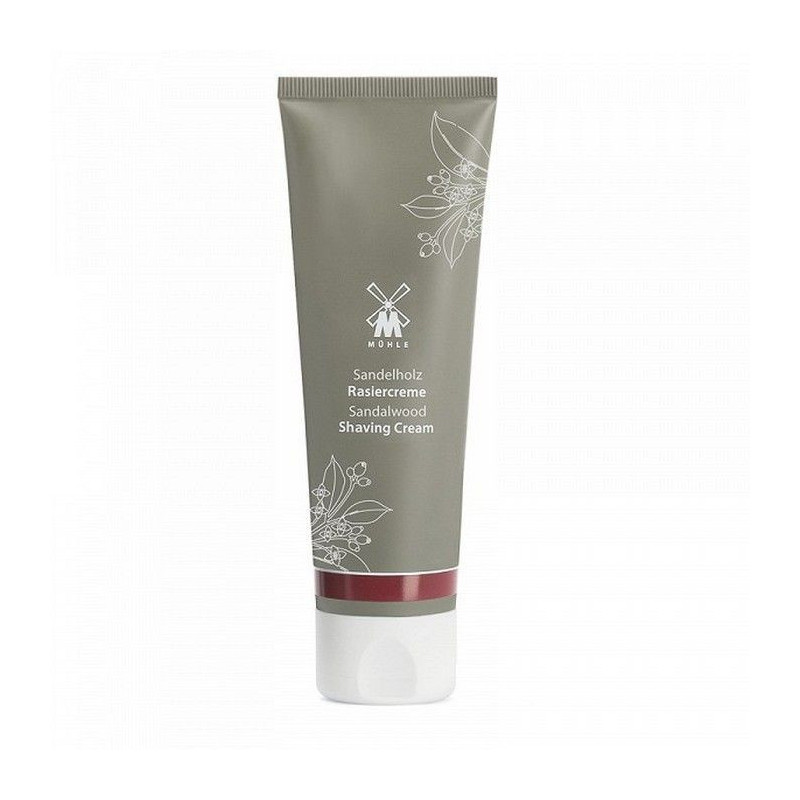 Crème à raser en Tube Mühle, aux extraits de Bois de Santal - Rasage ...