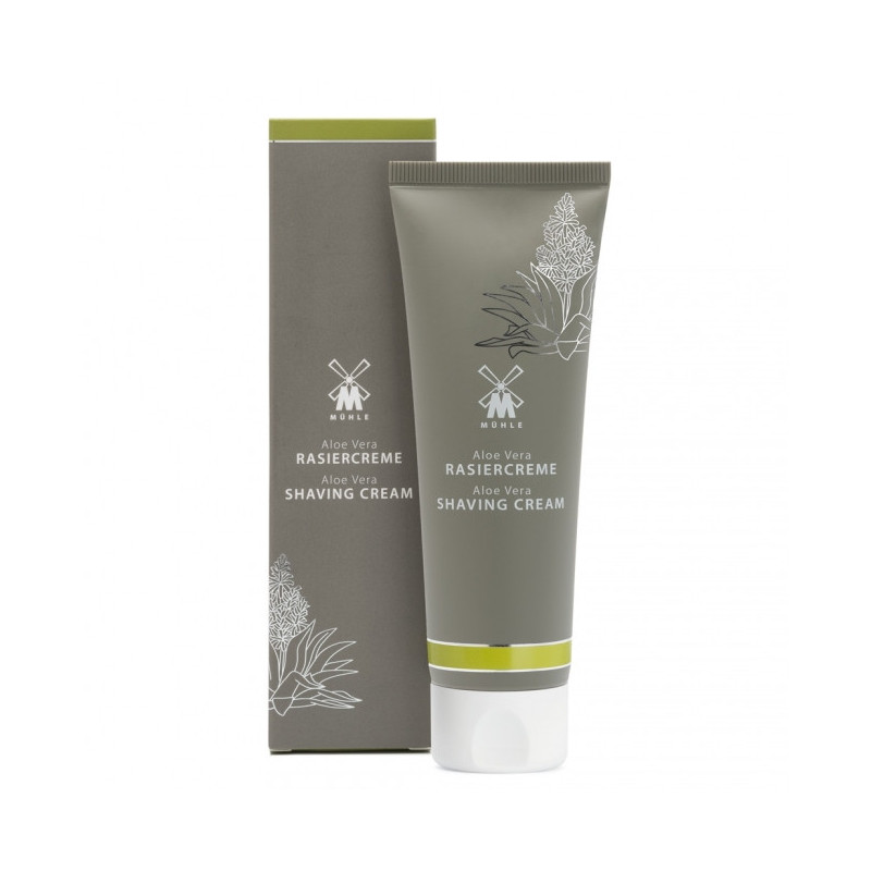 Crème à raser en Tube Mühle, aux extraits d'Aloe Vera - Rasage Classique