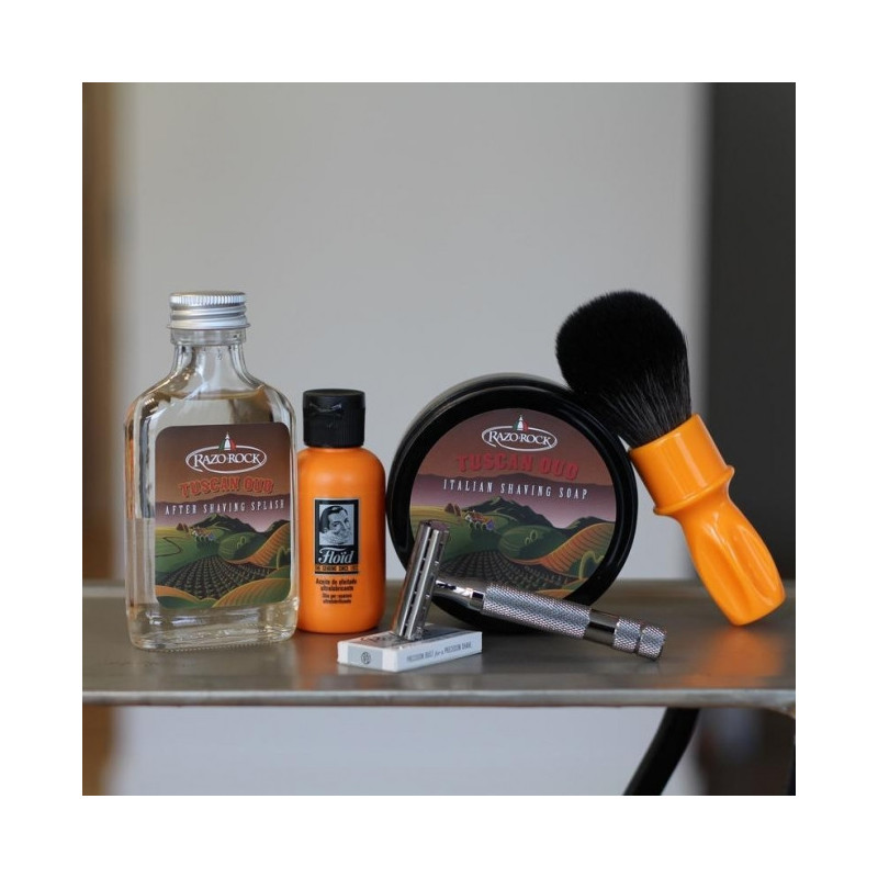 Blaireau de Rasage Orange Razorock 400 - Rasage Classique
