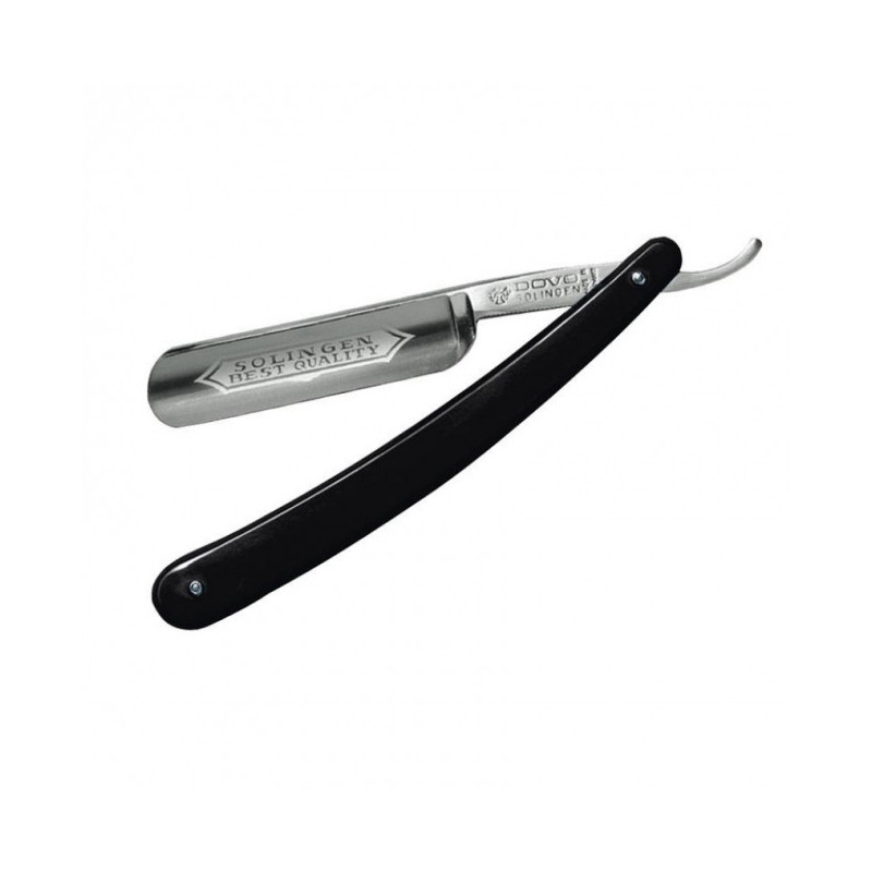 Coupe-choux Dovo 6/8e Évidé Chasse en Cellidur Noire - Rasage Classique